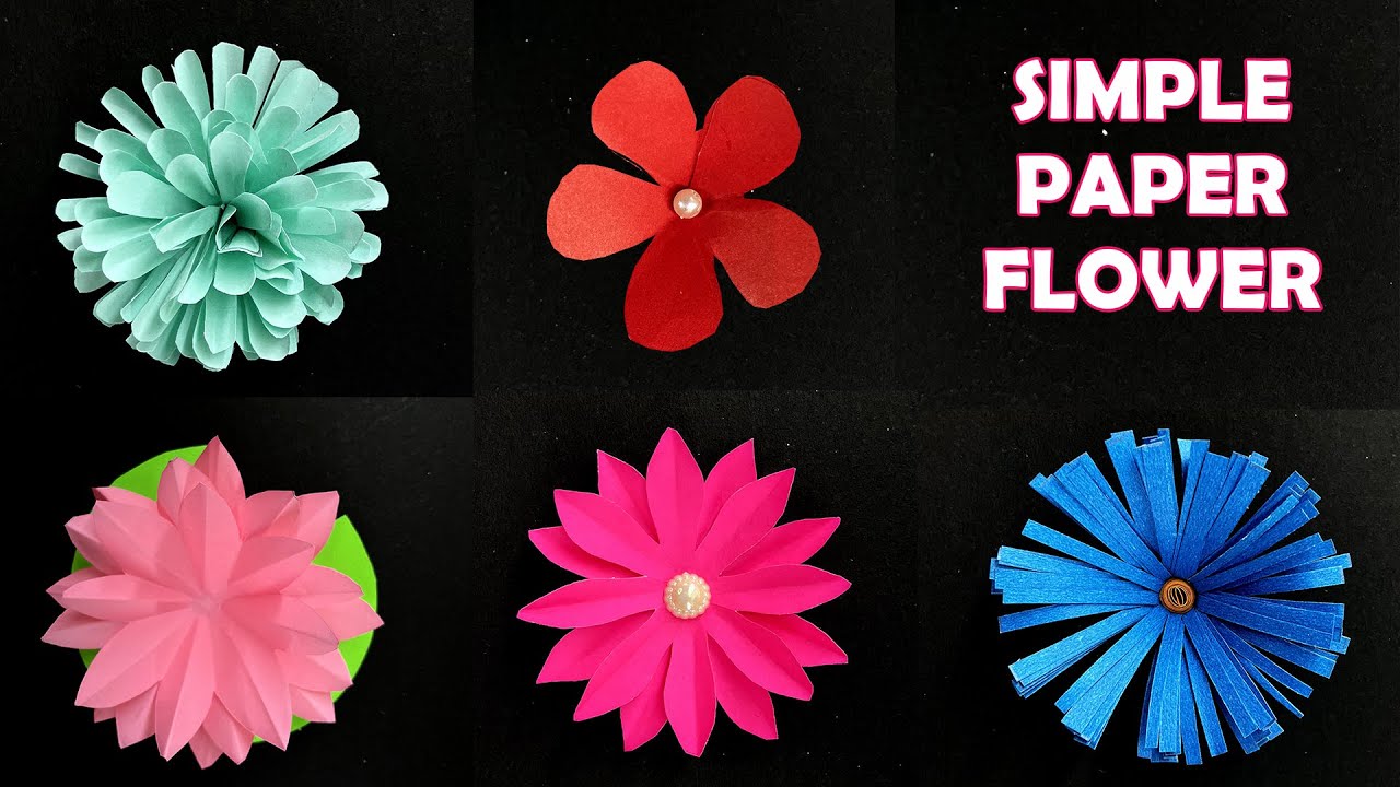 5 Types of Paper Flowers - How To Make Paper Flowers - Paper Craft ...