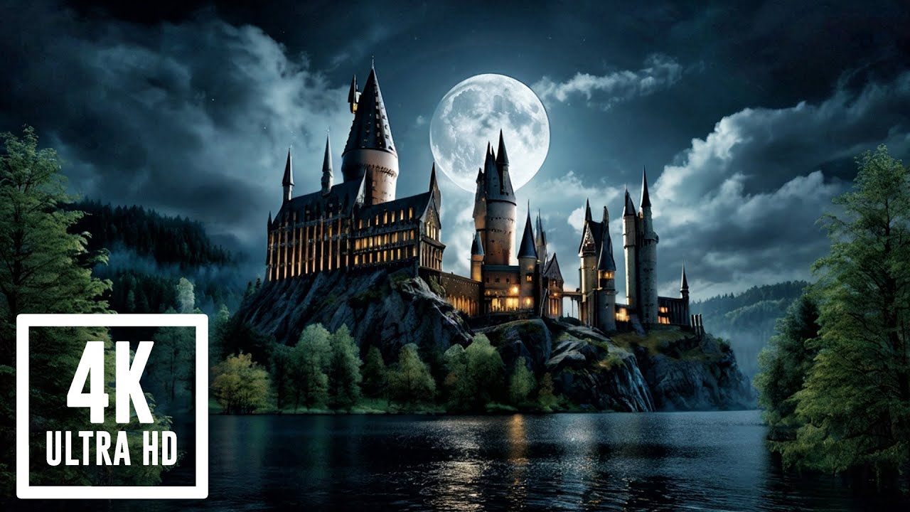 RAIN at HOGWARTS Castle | Harry Potter | LLUVIA para RELAX. 4K UHD ...