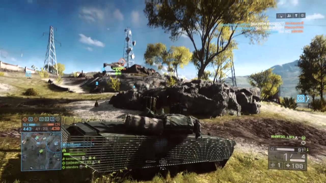 Battlefield 4 Tank play - YouTube