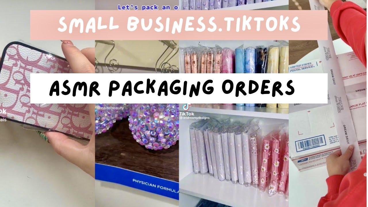 Asmr Packaging Orders!🤍Part:18 | Smallbusiness.tiktoks #smallbusiness # ...