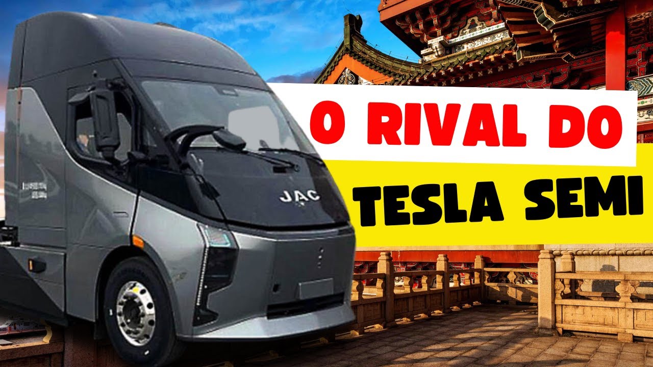 JAC apresenta rival do Tesla Semi ainda como conceito - YouTube