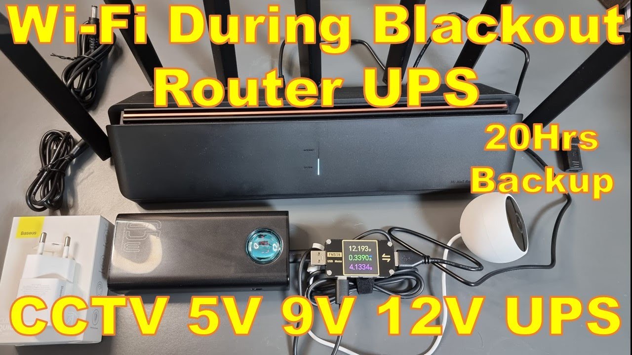 Wi-Fi During Power Cut Router UPS 5V 12V Uninterruptible Power Supply ...