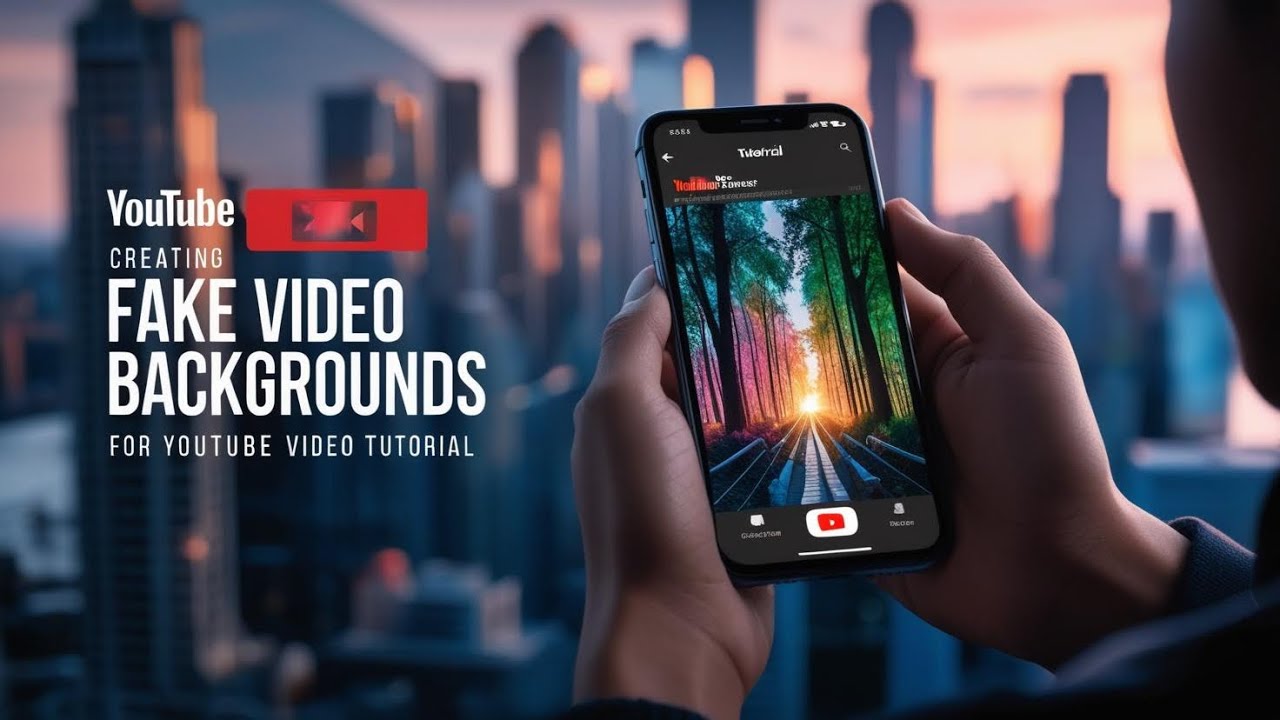 How to Create a Fake Video Background Using Just Your Phone - YouTube