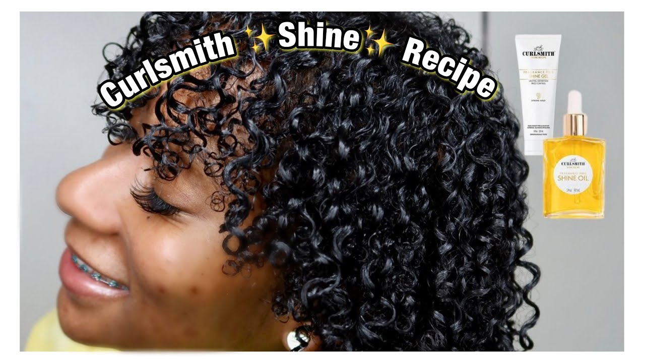Trying Curlsmith's New Shine Recipe Line - YouTube
