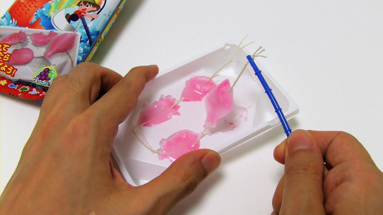DIY Japanese Candy #188 Doki Doki Fishing Let's candy fishing! - YouTube
