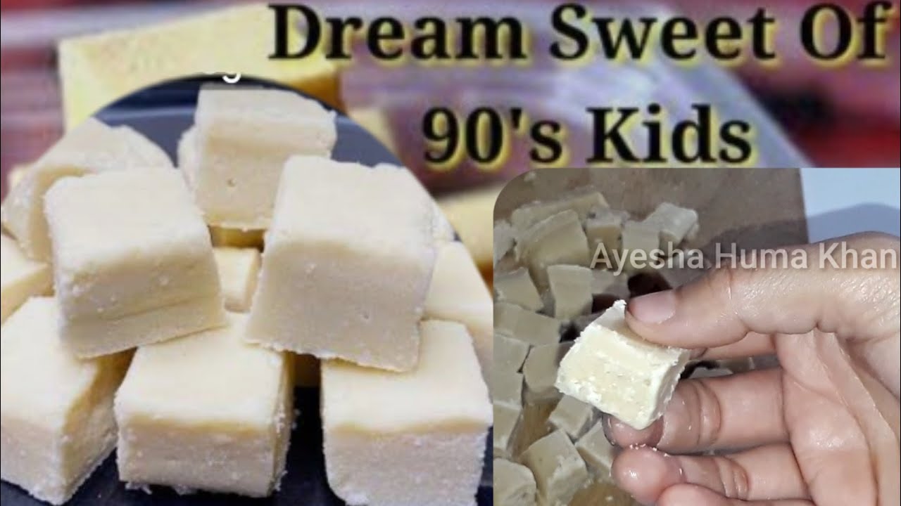 90's Kids Favourite Sweet Halkova Recipe| Palkova Sweet| Maida Barfi ...