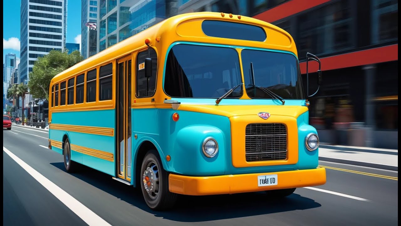 The Wheels on the Bus | Fun Transportation Song for Kids | Nursery ...