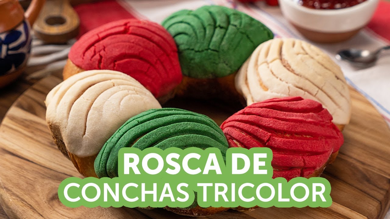 Rosca de conchas tricolor | Kiwilimón - YouTube