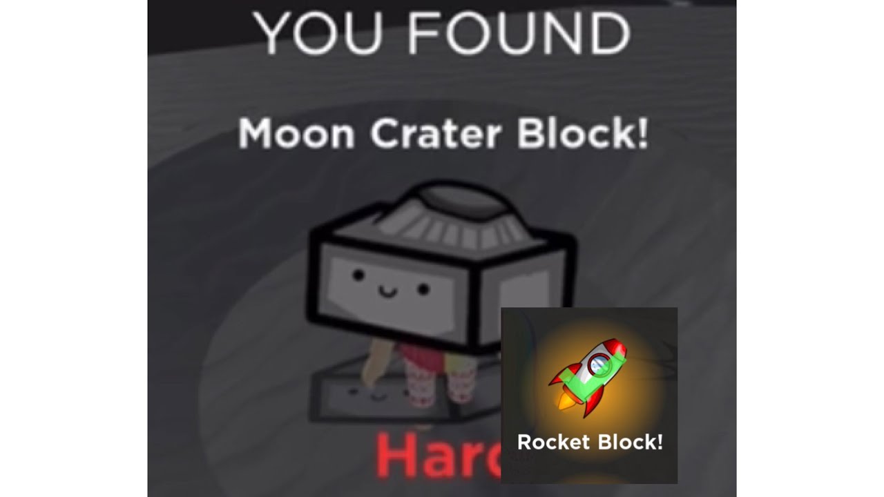 MOON CRATER BLOCK, ROCKET BLOCK FIND THE BLOCKS ROBLOX - YouTube