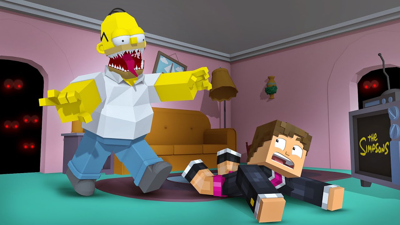 HOMER.EXE NO MINECRAFT! ( SIMPSONS.EXE ) - YouTube
