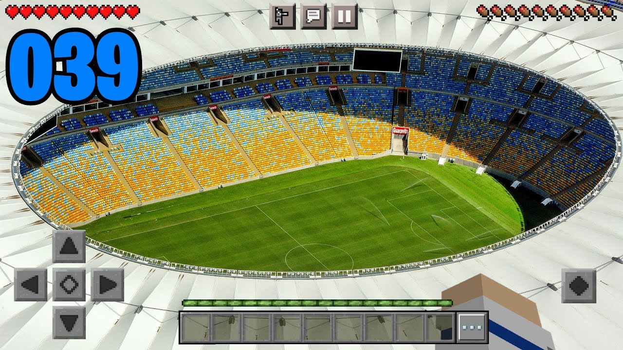 O ESTÁDIO DE FUTEBOL GIGANTE NO MINECRAFT!! - Construindo uma Cidade 2 ...