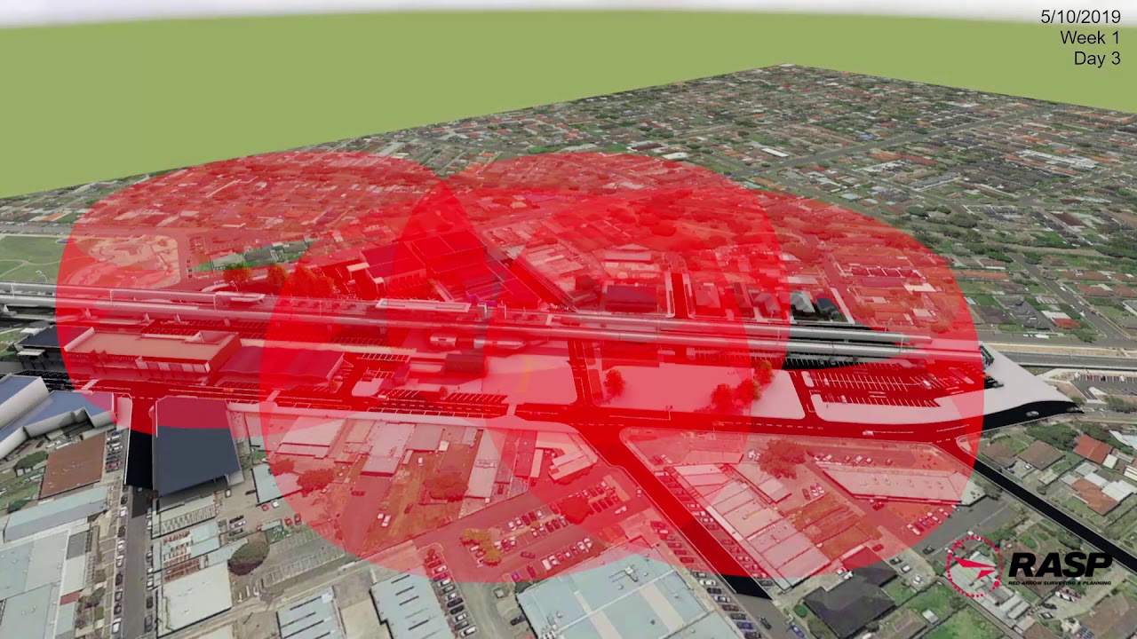 Level Crossing Canopy Construction - YouTube