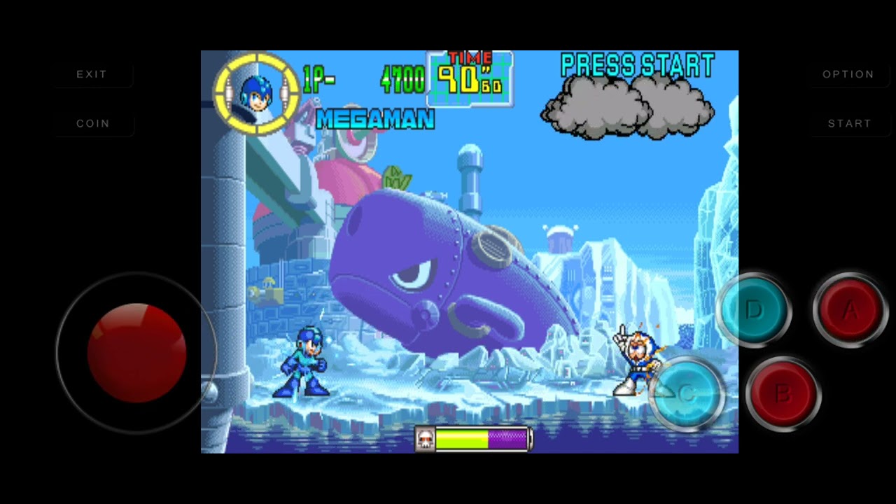 MMPF MEGA MAN VS ICE MAN NO DAMAGE - YouTube