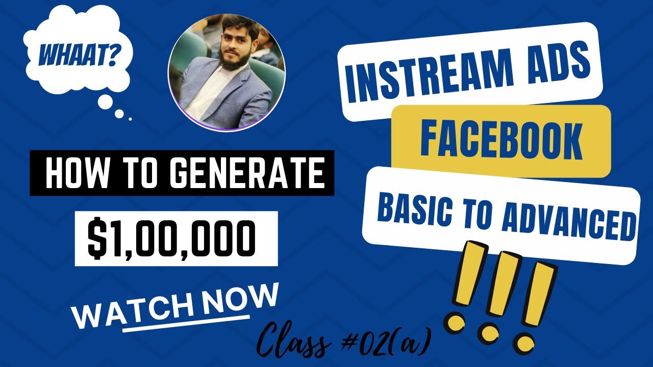 Facebook instream ads most important settings of your page - YouTube