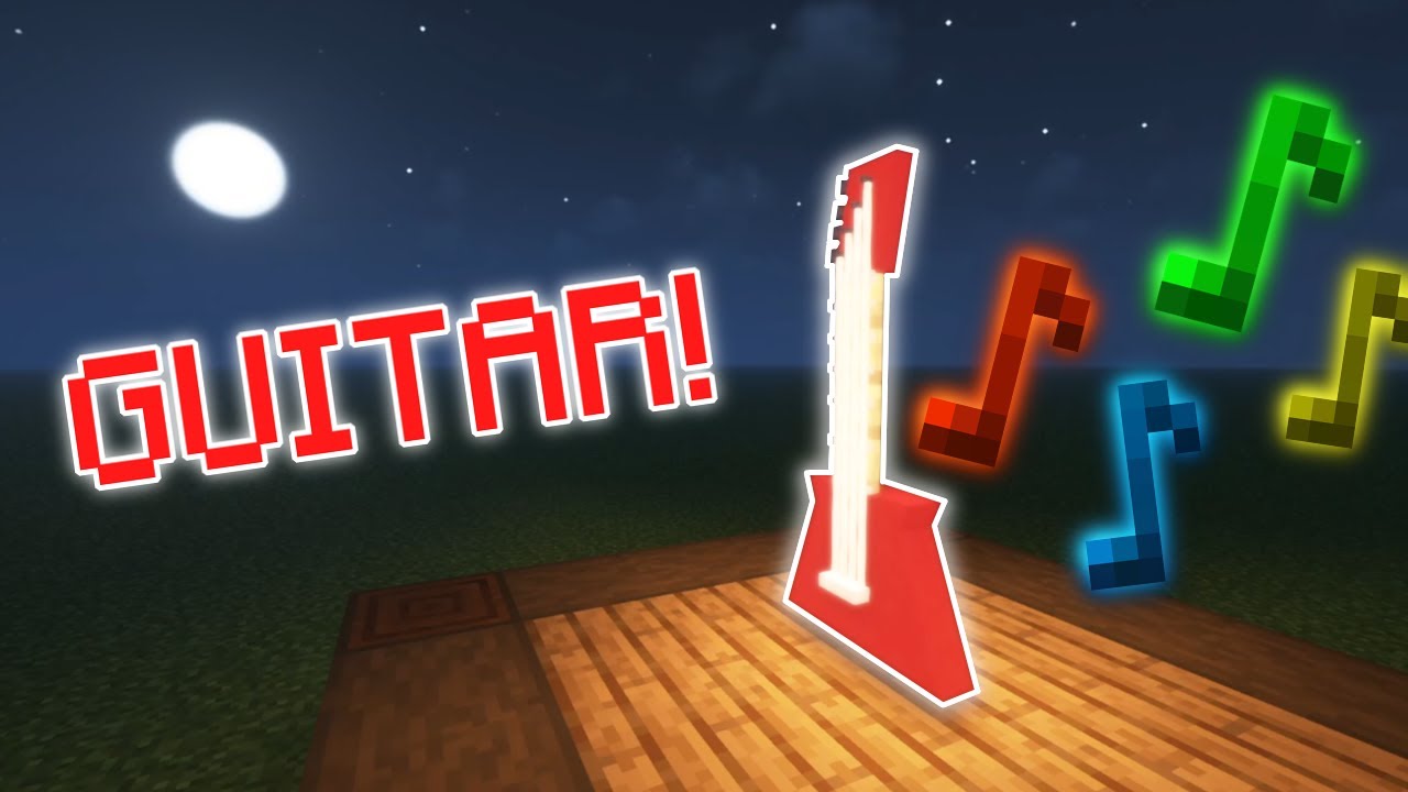 WORKING Guitar in Minecraft! - YouTube