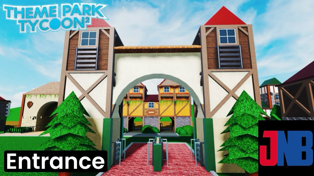 Build an entrance 14 | NO GAMEPASS | Roblox theme park tycoon 2 - YouTube