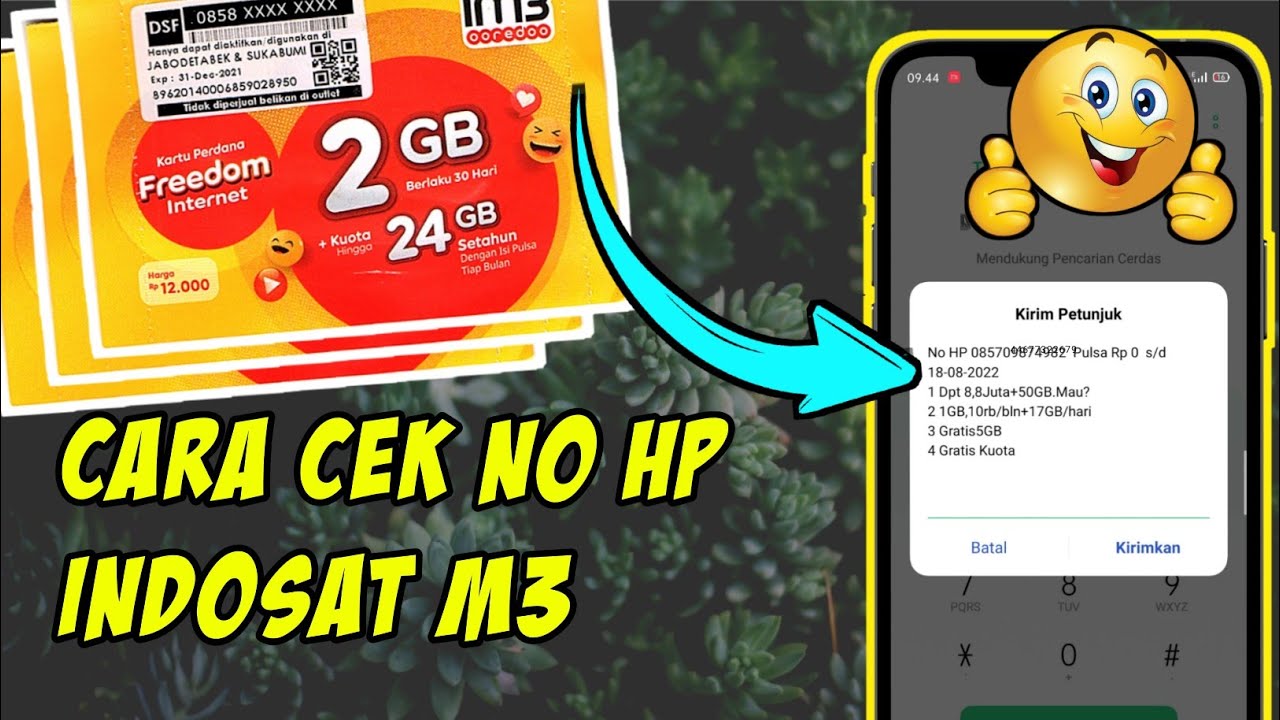 Cara Cek No Indosat M3 2022 - YouTube