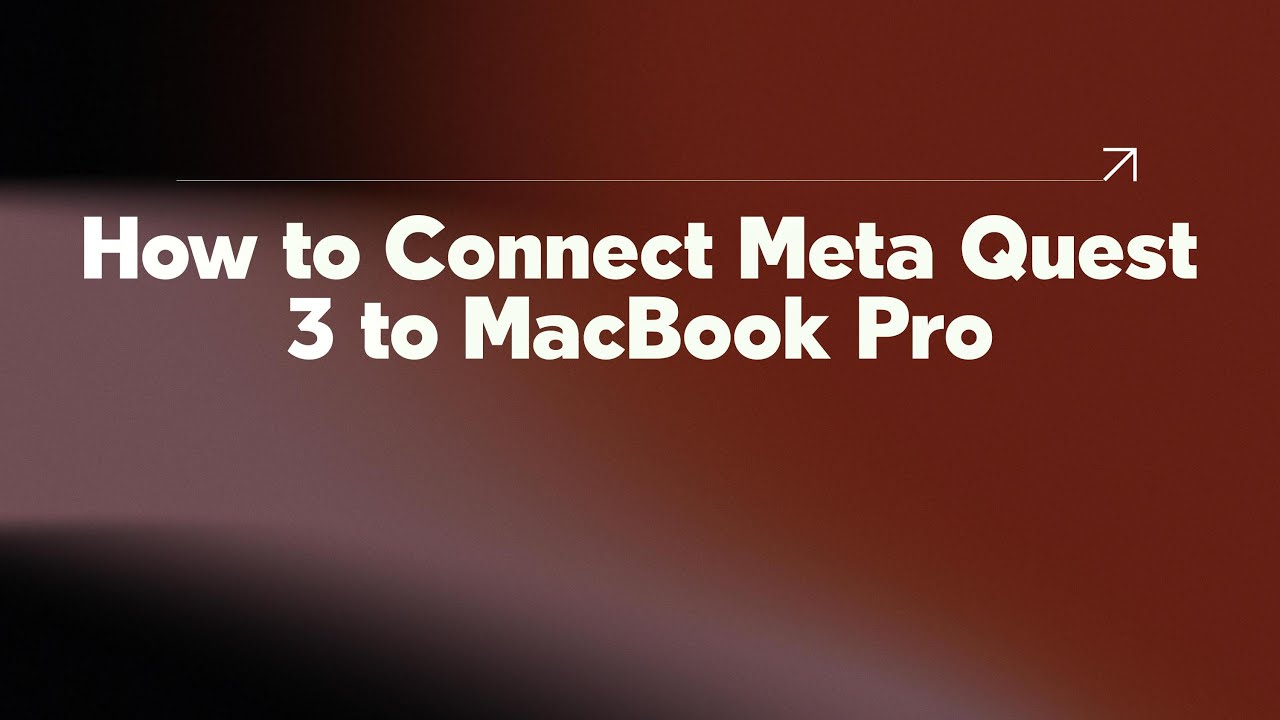 How to Connect Meta Quest 3 to MacBook Pro - YouTube