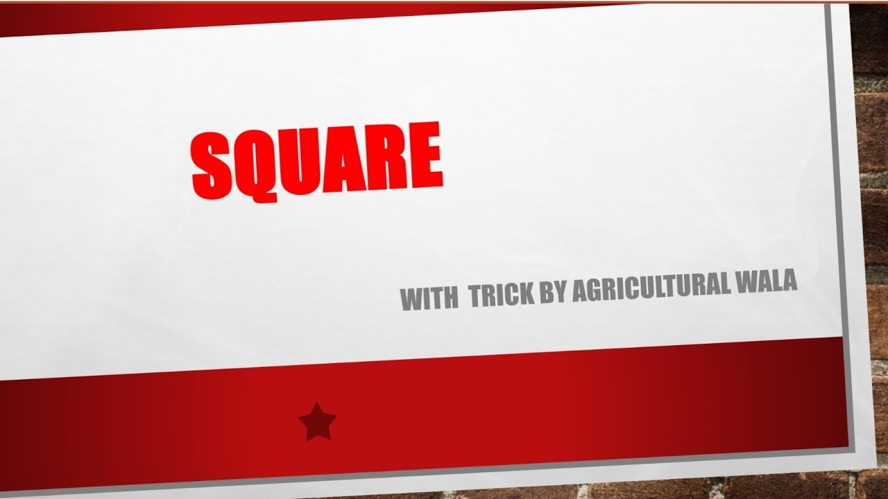 How to calculate square with formula.#mathasSquare kaise nikale # ...