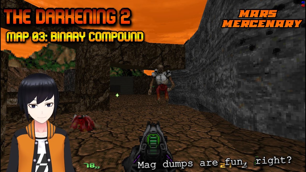 Doom 2 | The Darkening 2 + Mars Mercenary v1.1 | Map 03: Binary ...