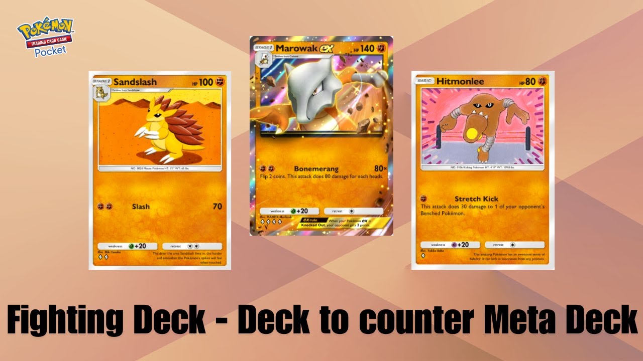 Sandslash Counters Top Meta Decks! | Fighting Deck | Pokemon TCG Pocket ...