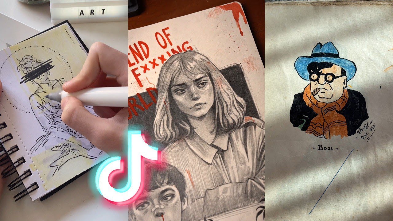 🖼️ 20 Minutes of Random Art TikToks 🎨 Best Drawing TikTok Compilation ...