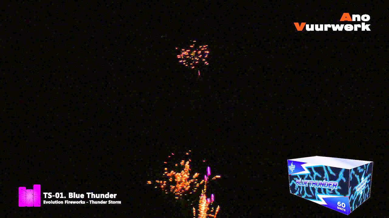 TS01 Blue Thunder - Evolution Fireworks - Thunder Storm - vuurwerkbieb ...