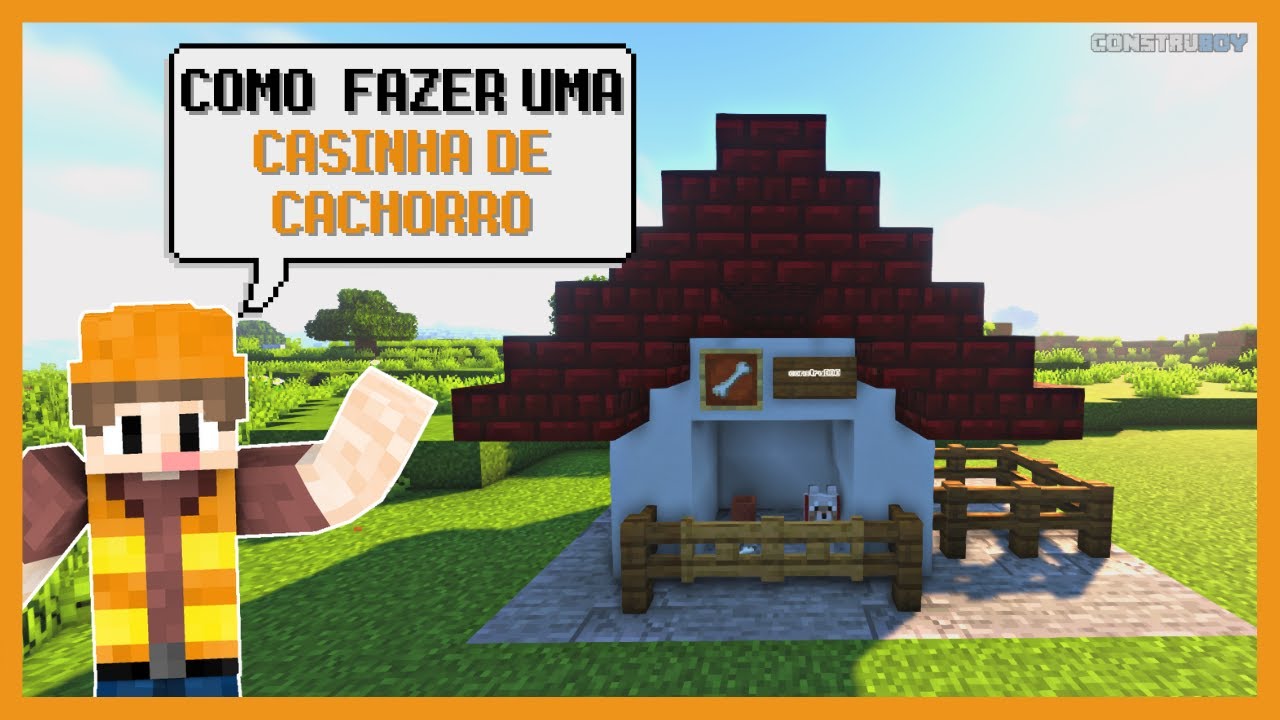 🦺 Como fazer uma CASINHA DE CACHORRO no Minecraft - YouTube