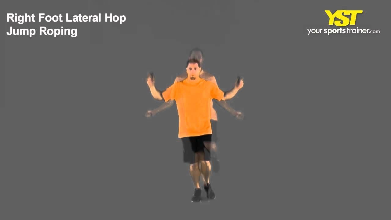 Right Foot Lateral Hop Jump Roping - YouTube