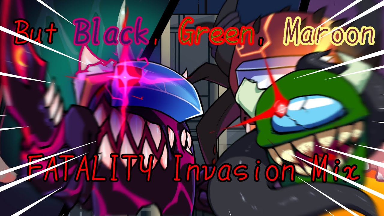 FNF - Fatality Invasion Mix, But Black Parasite & Green Parasite ...