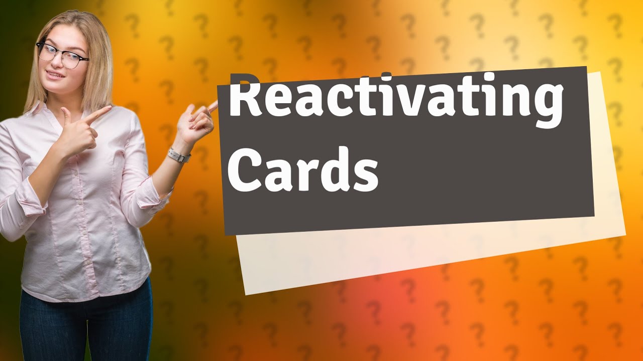 Can you reactivate a card after you cancel it? - YouTube