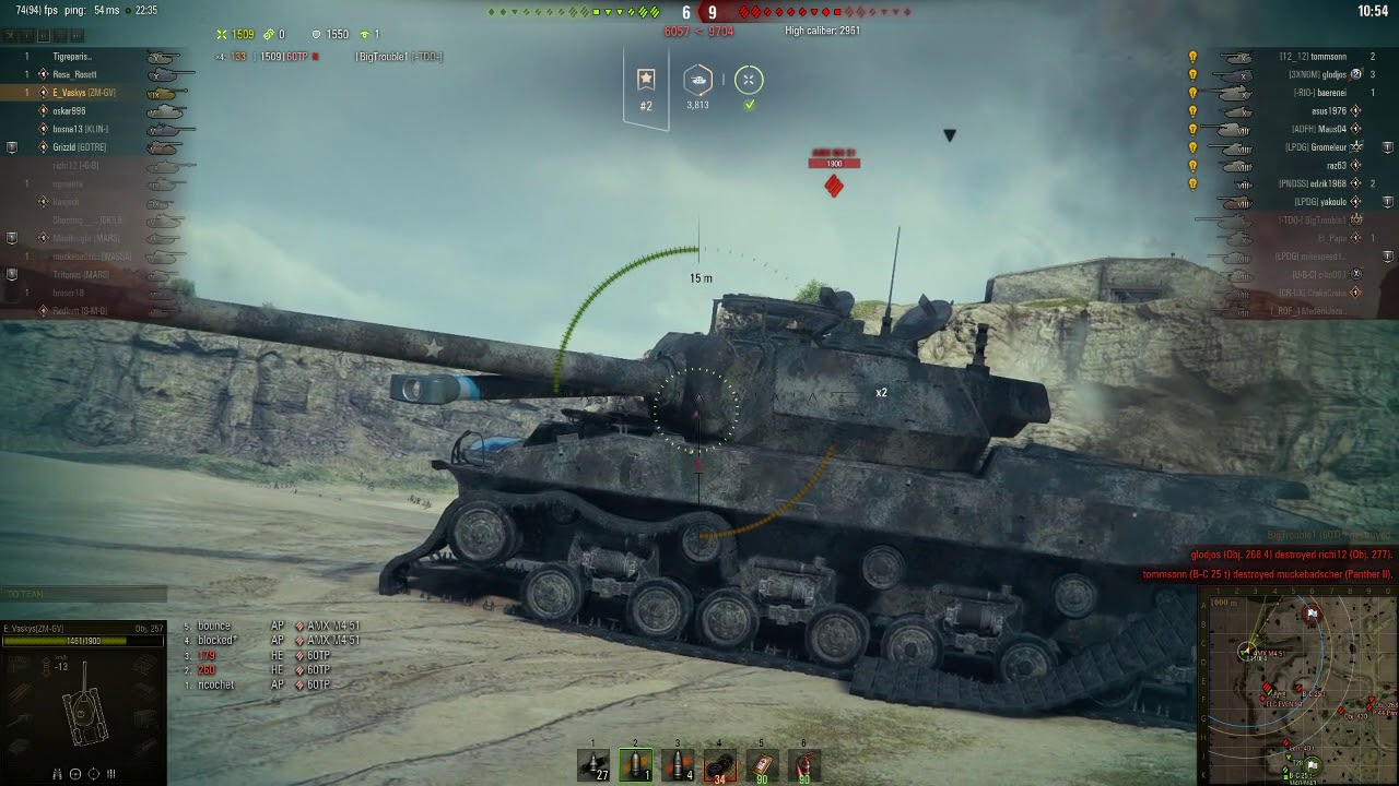 WoT Obj. 257 winning match play by Vaskys - YouTube