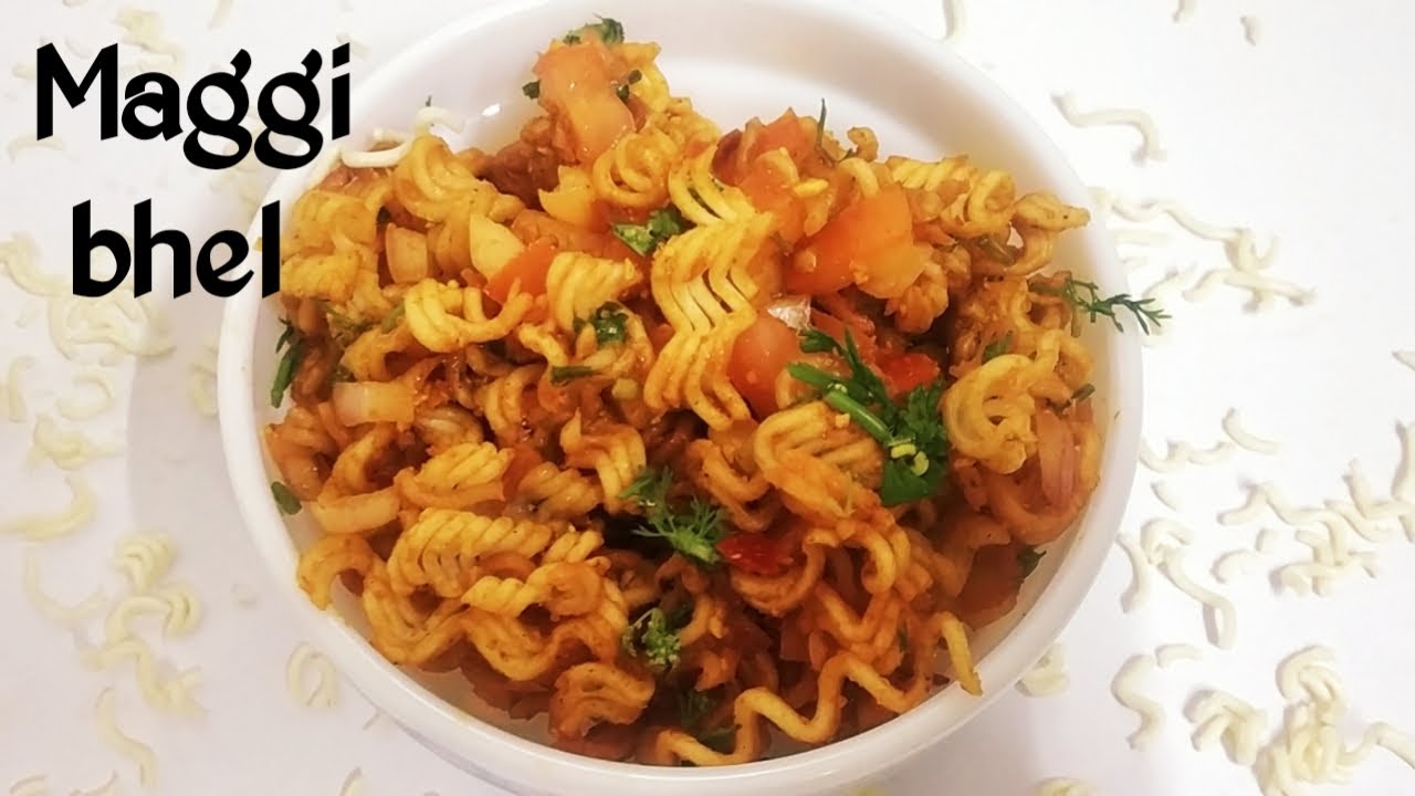Maggi Bhel Recipe | 5 Minute Snack Recipe | Kids Special Snack | Maggi ...