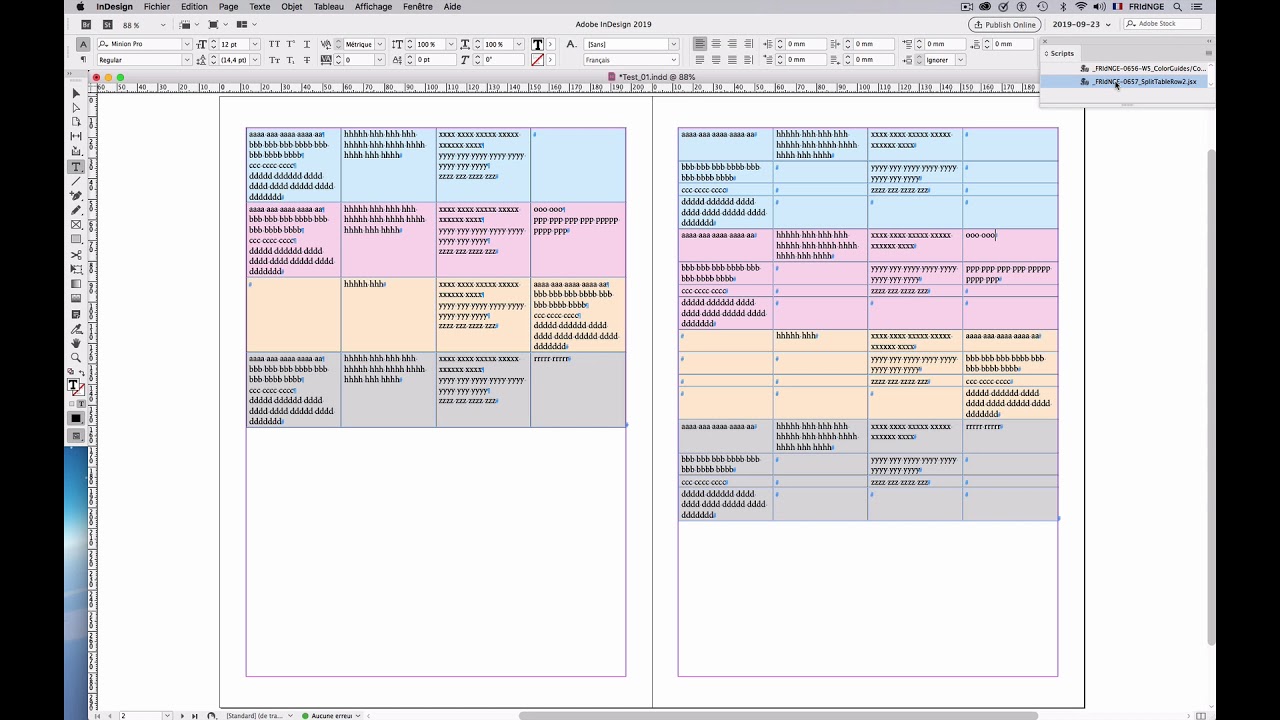 InDesign: Split Table Rows! - YouTube