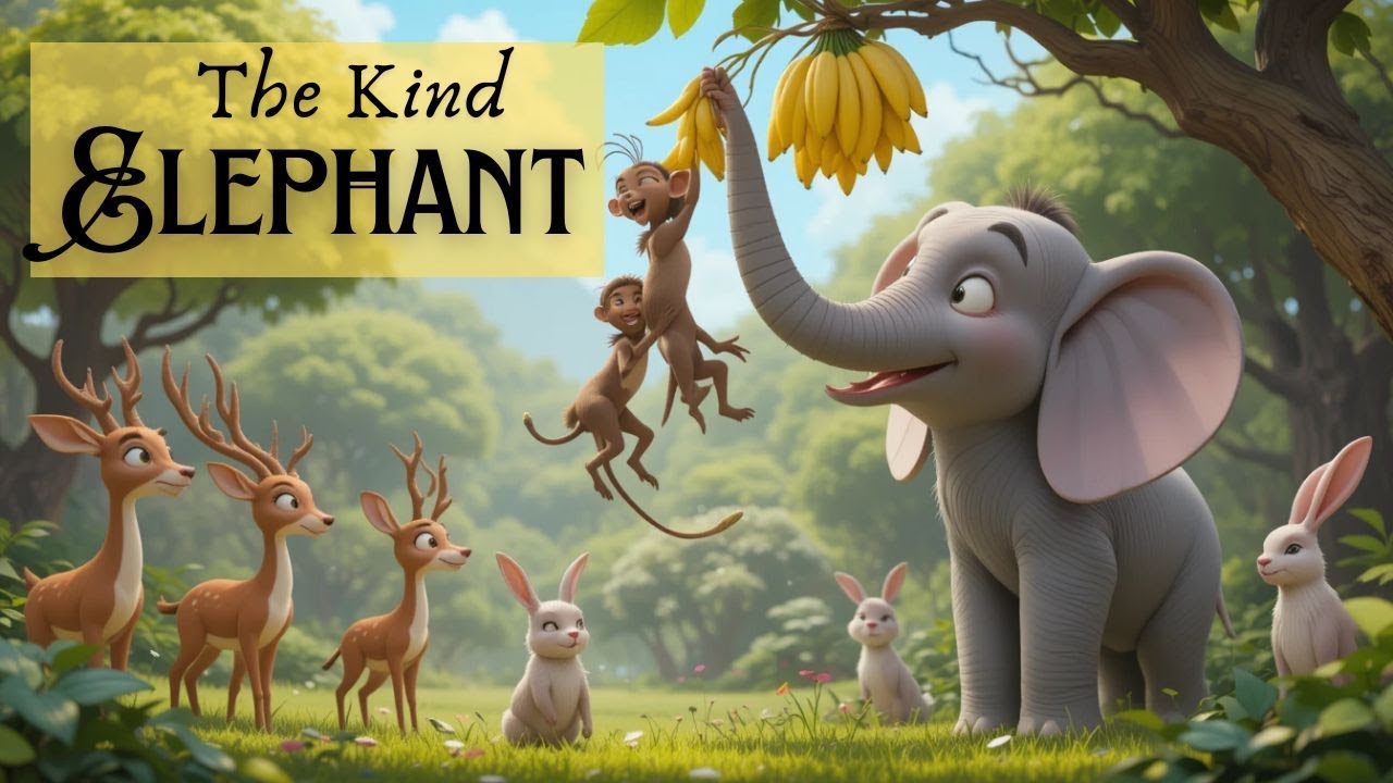 The Kind Elephant | Kids Learning | Stories | ABCD Rhymes | Moral ...