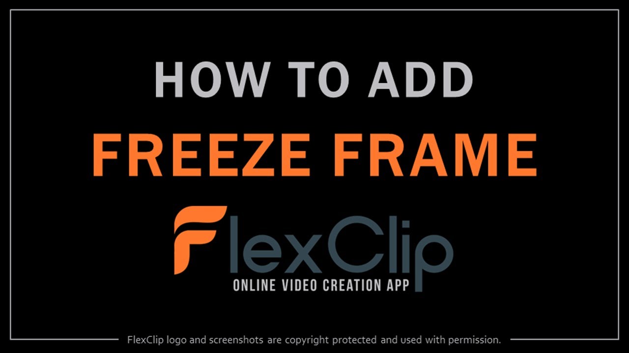 How to Add Freeze Frame in FlexClip - YouTube