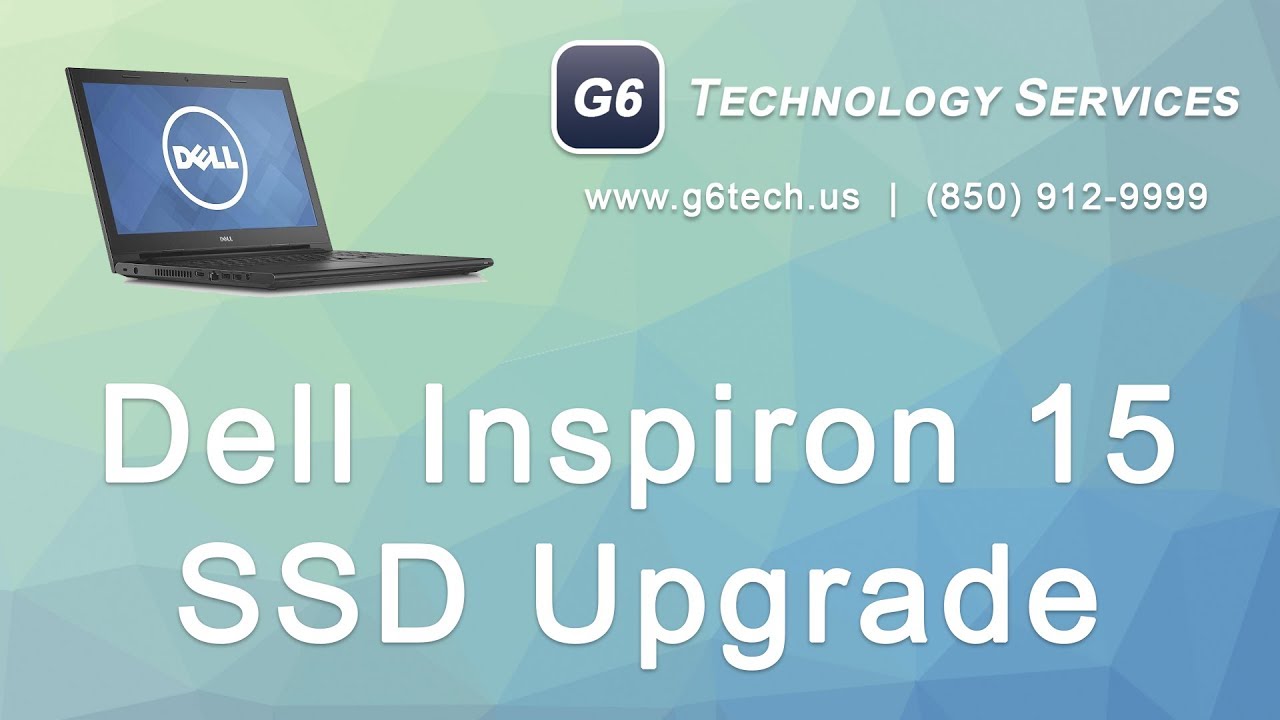 Dell Inspiron 15 3000 SSD Upgrade - YouTube