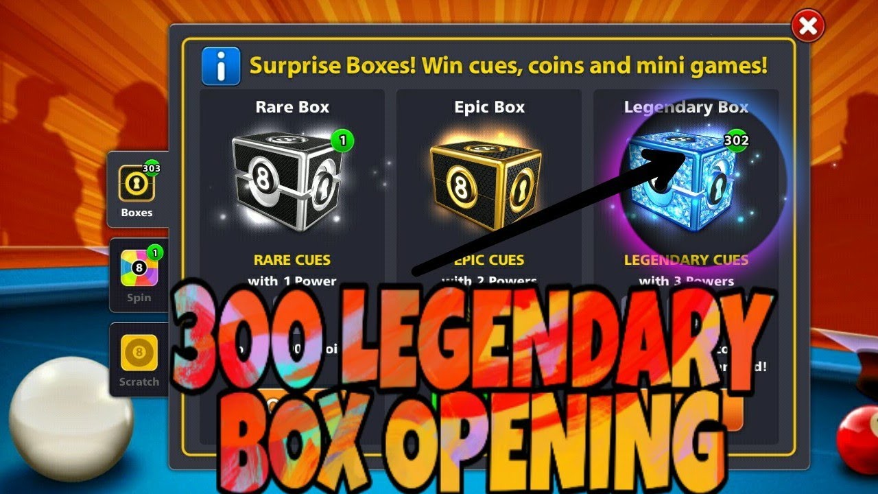 Opening 300 Legendary boxes|8ballpool|part4 - YouTube