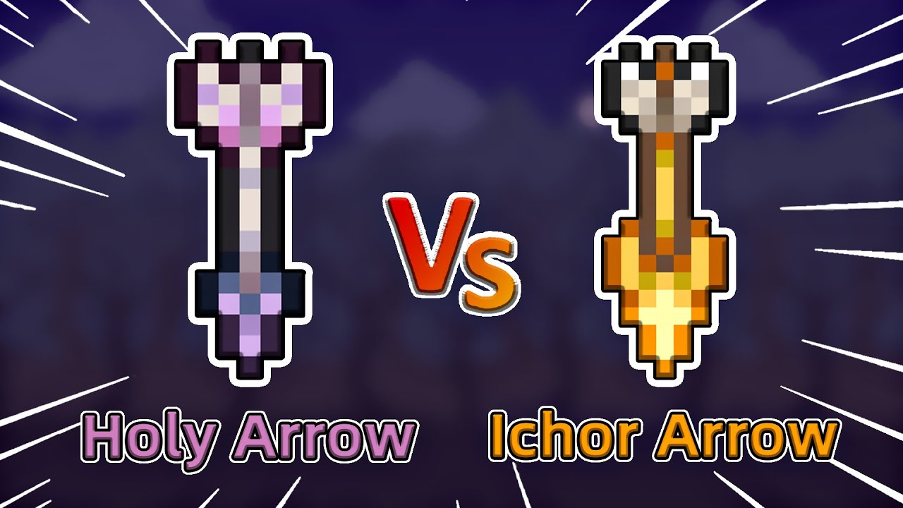 【Terraria】1.4 - Holy Arrow Vs Ichor Arrow (Master Mode) - 圣箭 Vs 灵液箭 ...