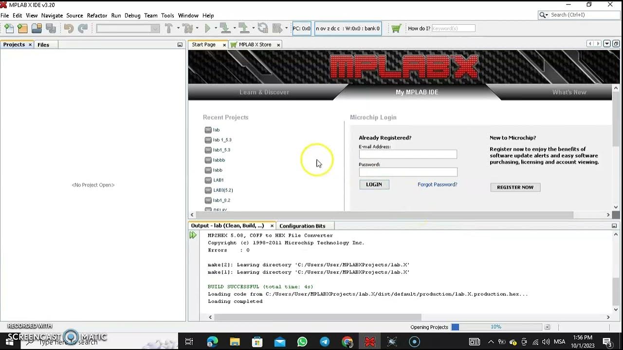 LAB1: INTRODUCTION TO ASSEMBLY LANGUAGE, C PROGRAMMING, AND SIMULATIONS FOR PIC18F4550 - YouTube
