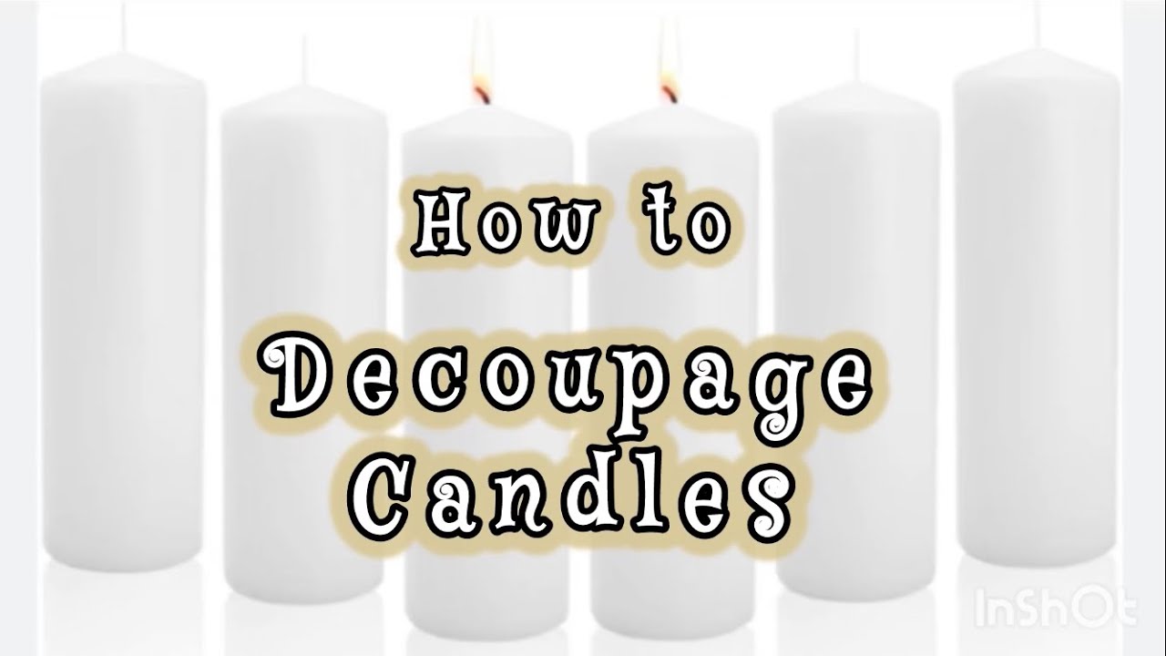 Hair straightener and Sandwich press methods of decoupaging candles ...