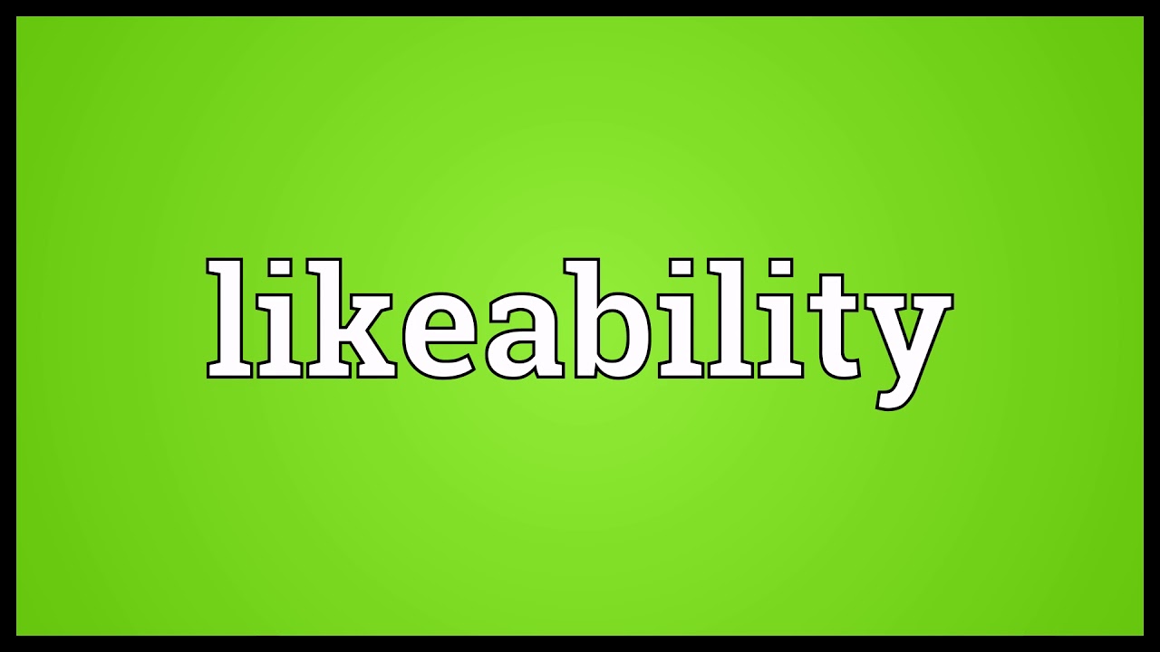 Likeability Meaning | Wordogram - YouTube