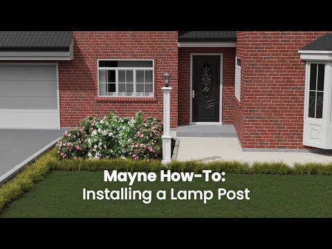Mayne How-to Install a Lamp Post - YouTube