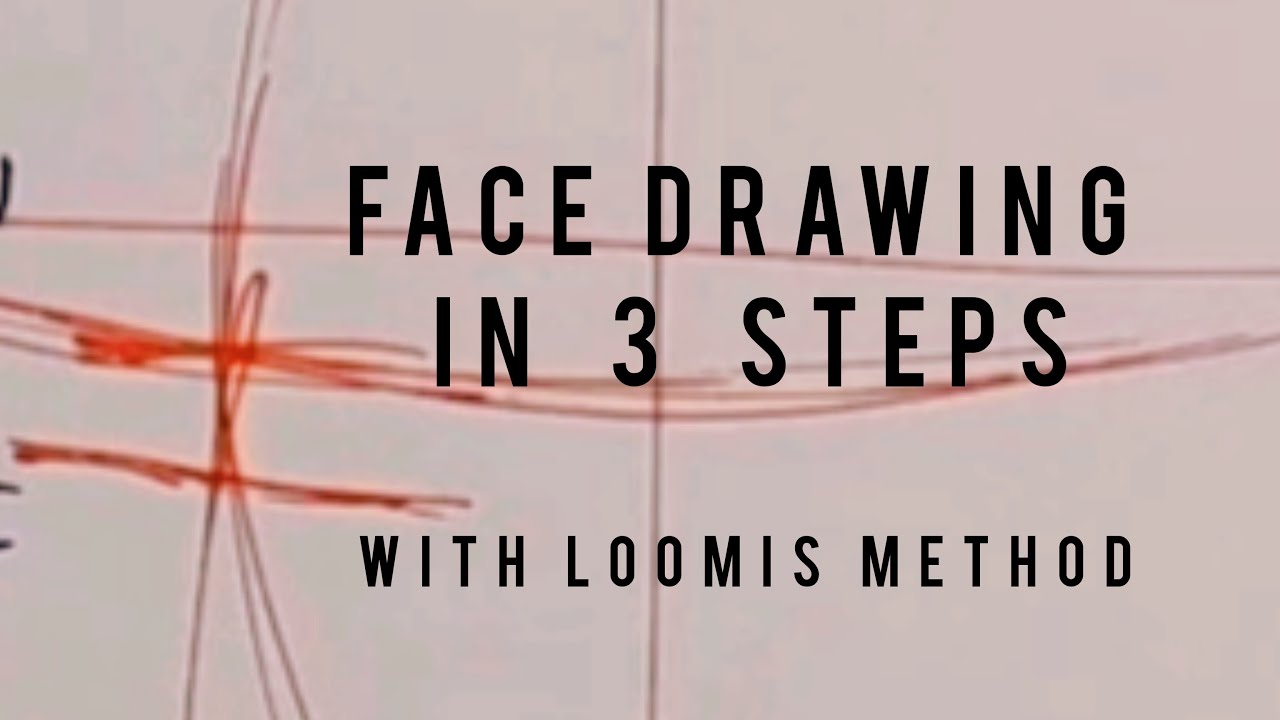 face drawing in 3 steps/loomis method /step by step / Tutorial /drawing ...