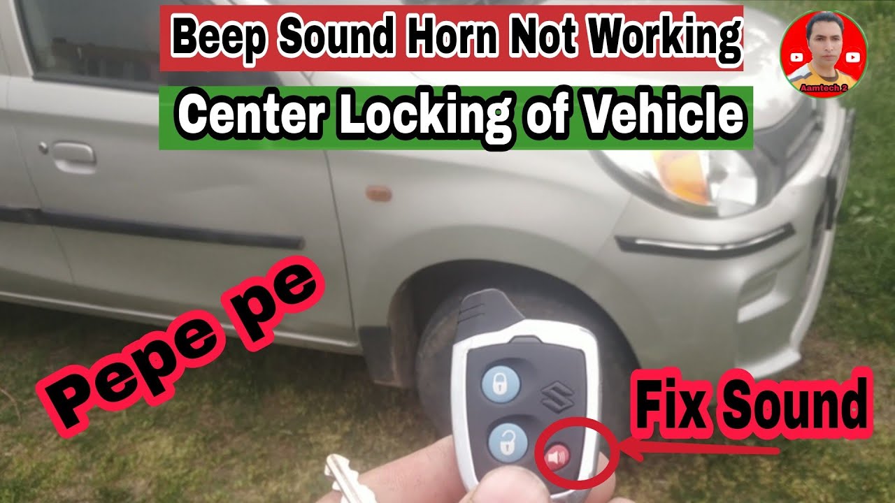 vehicle center locking system beep sound not working | how to solve ...