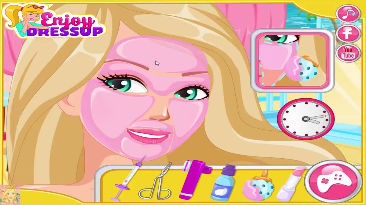 Cartoon game Barbie Tanning Accident Barbie Makeover Game for Girls ...