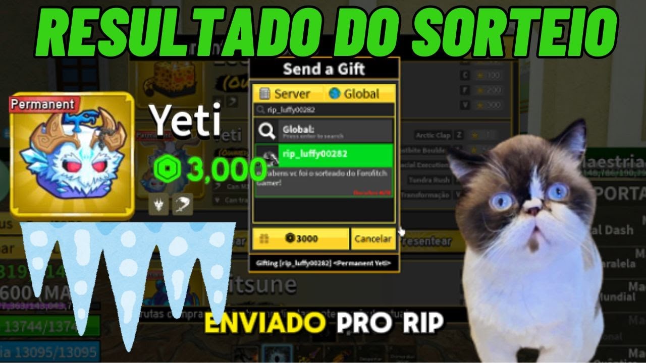 Resultado do Sorteio da Yeti Permanente - YouTube