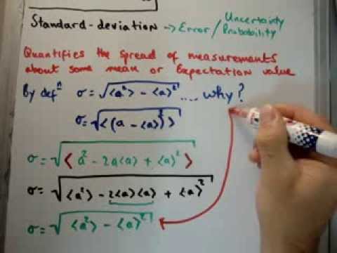 Quantum Statistics 55 : Standard Deviation - YouTube