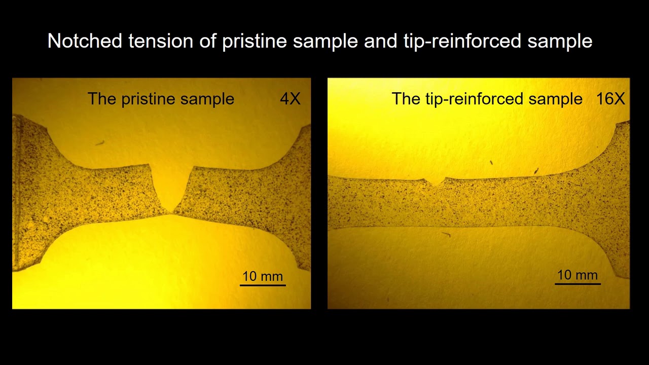 Tensile Fracture Testing of Engineered Hydrogels (MIT Zhao Lab) - YouTube