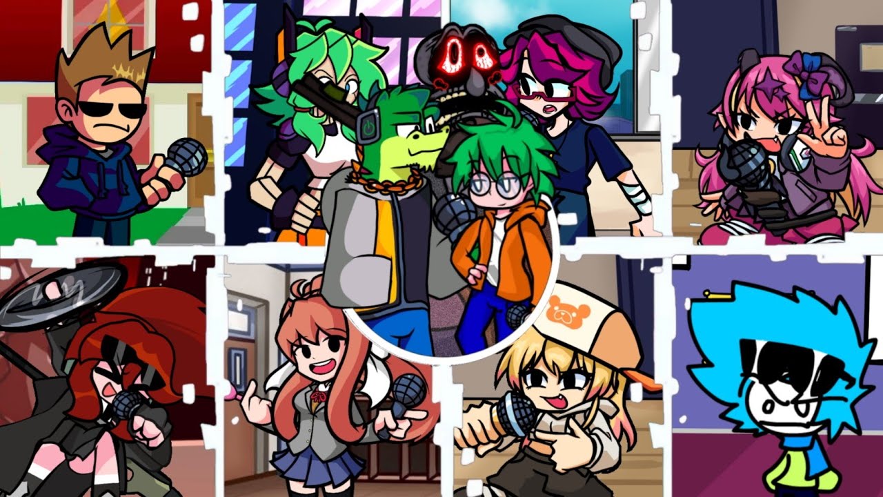 Doomsday but Everyone sings it | FNF Mistful Crimson Morning (Collab w ...